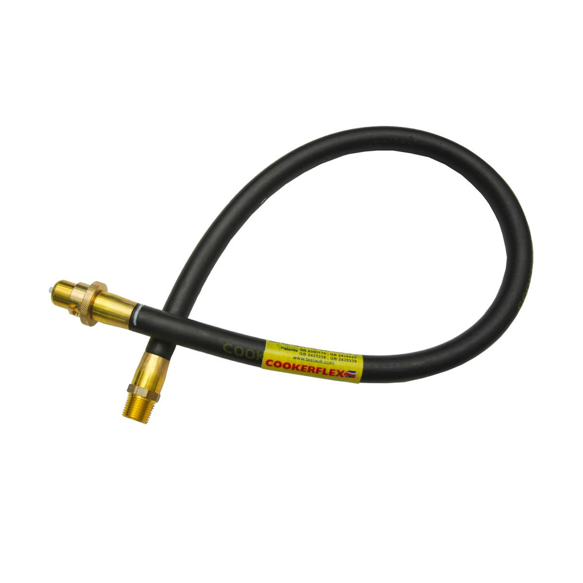 3' Gas Cooker Hose Straight Bayonet NG – GasPart.co.uk