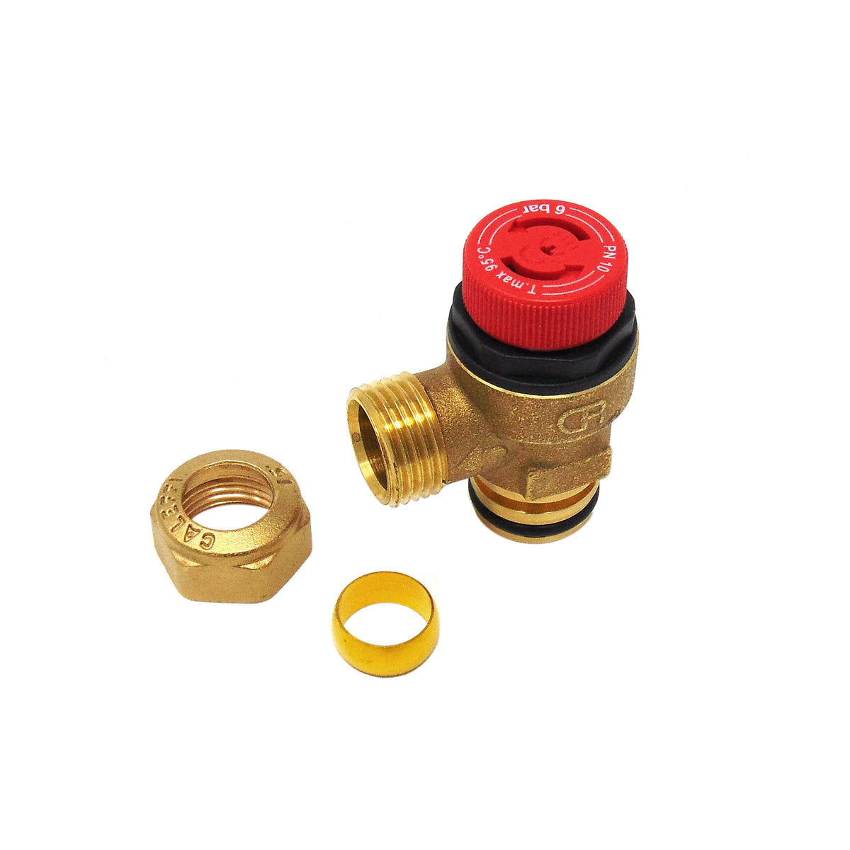 6 Bar Pressure Relief Valve 15mm x Circlip Connection – GasPart.co.uk