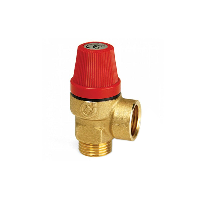 6 Bar Pressure Relief Valve 1/2" BSP Male x 1/2" BSP Female – GasPart.co.uk